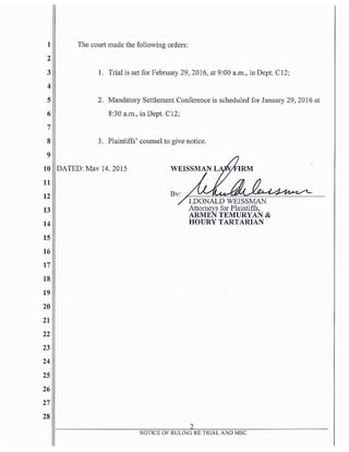 Notice of ruling may 14 2015 | PDF