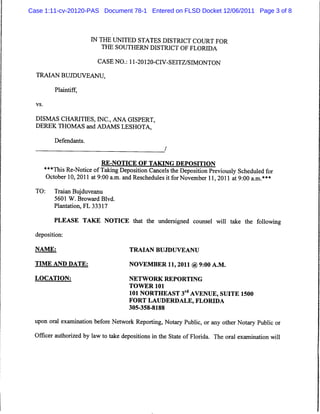 Sample Notice Of Deposition