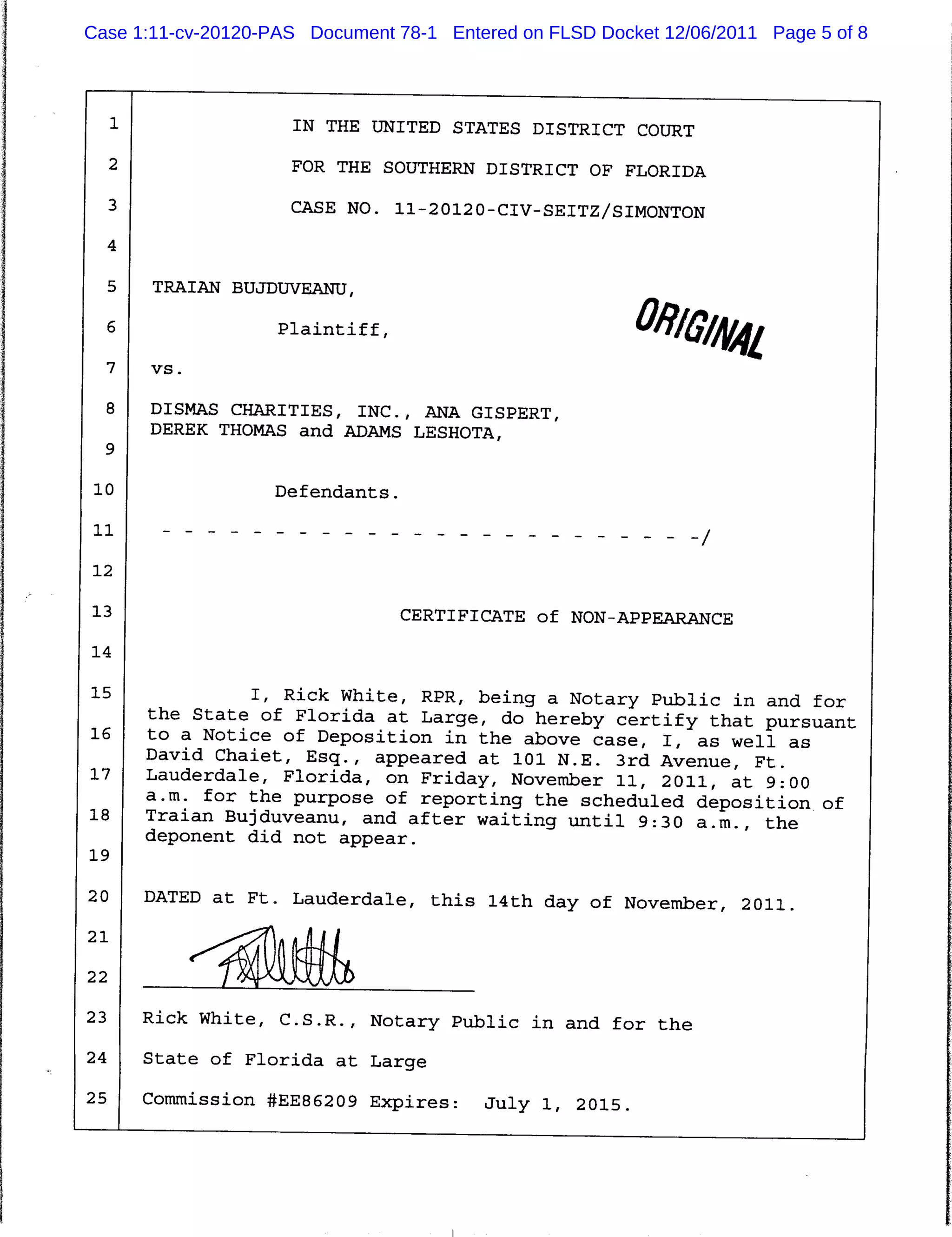 Notice of taking deposition | PDF