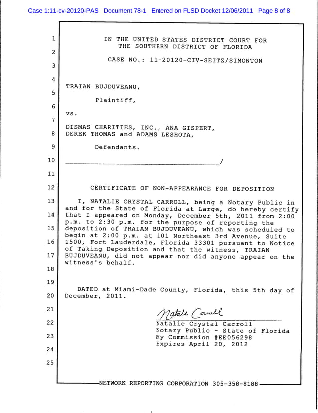 Notice of taking deposition | PDF