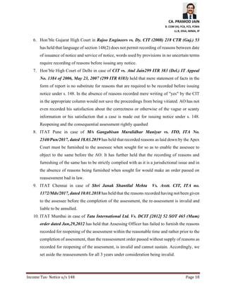 Notice under section 148 | PDF | Legal Services Industry | Industries