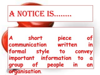 Notice writing | PPTX
