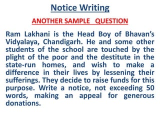 Notice writing | PPTX