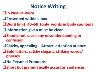 Notice writing | PPT