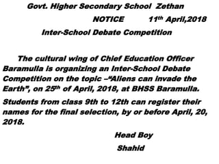 Notice writing | PPT