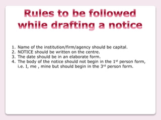 Notice writing | PPTX