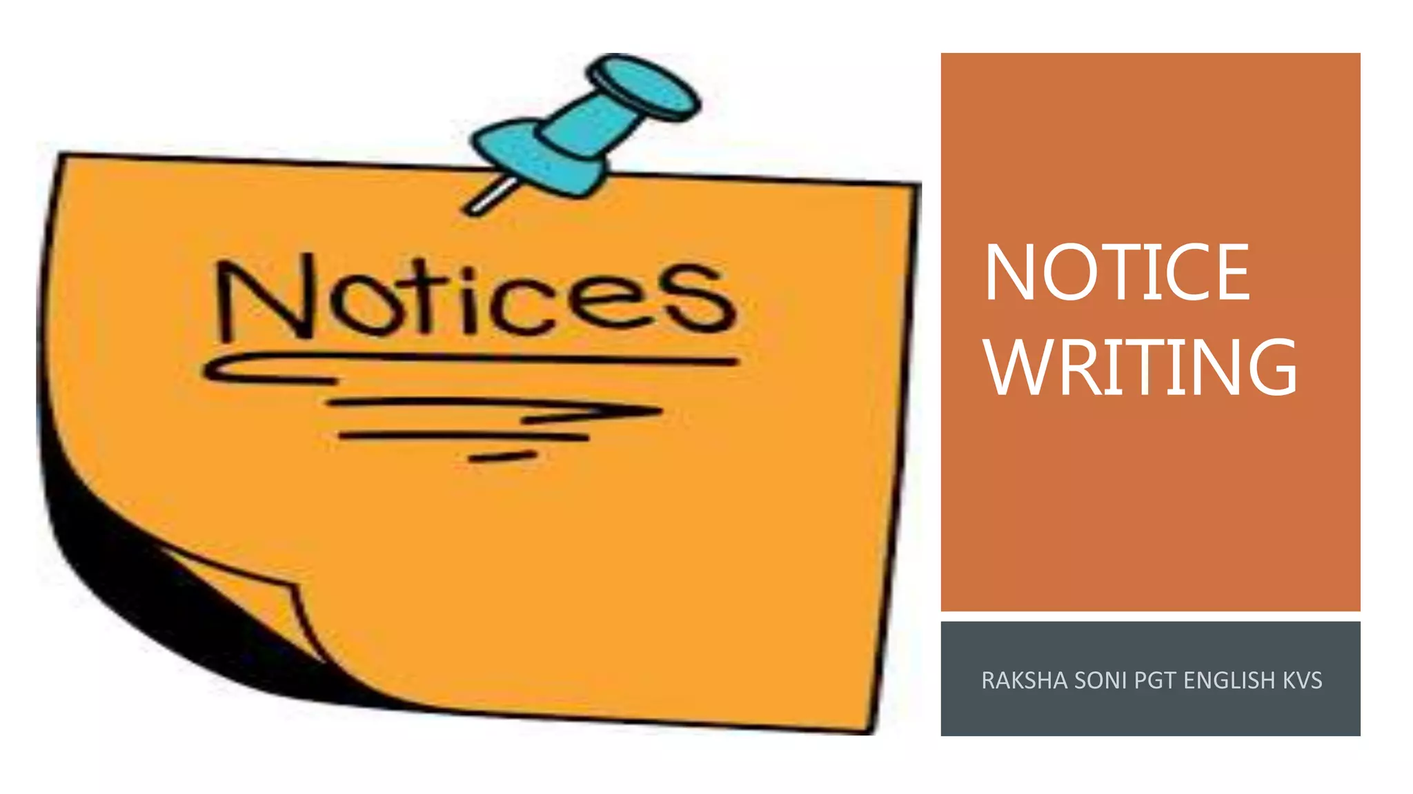 Notice writing | PPTX