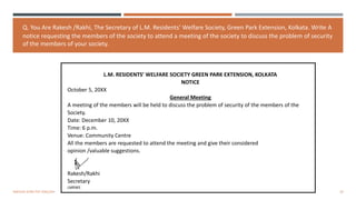 Notice writing | PPTX