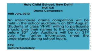 Notice writing | PPTX