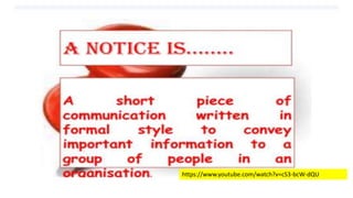 Notice writing | PPTX