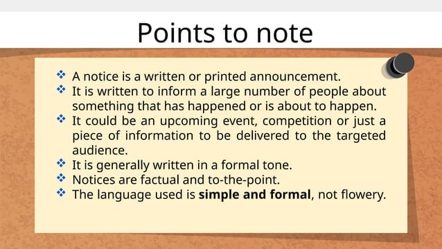 NOTICE WRITING class 12 ppt cbse english | PPTX