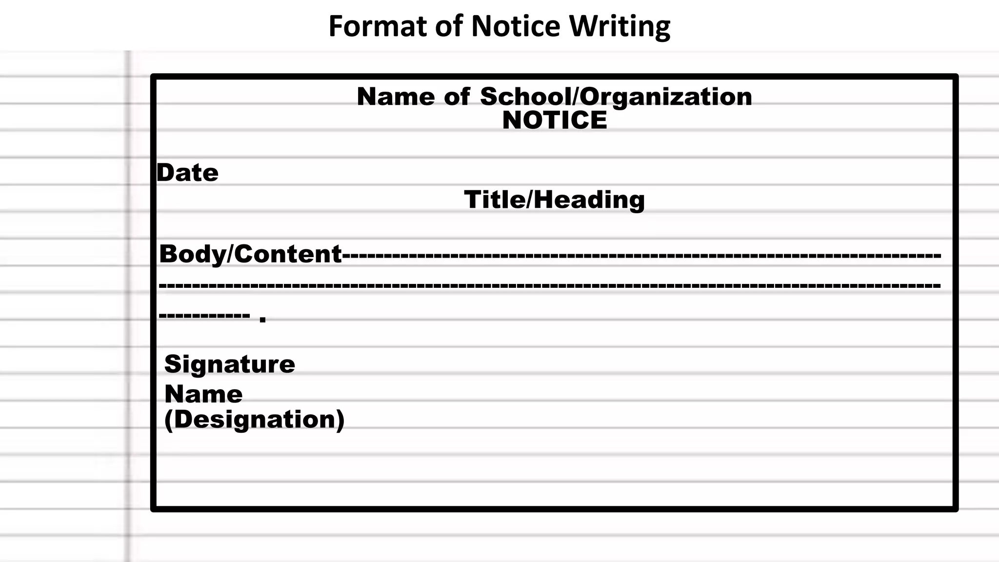 Notice writing format | PPT