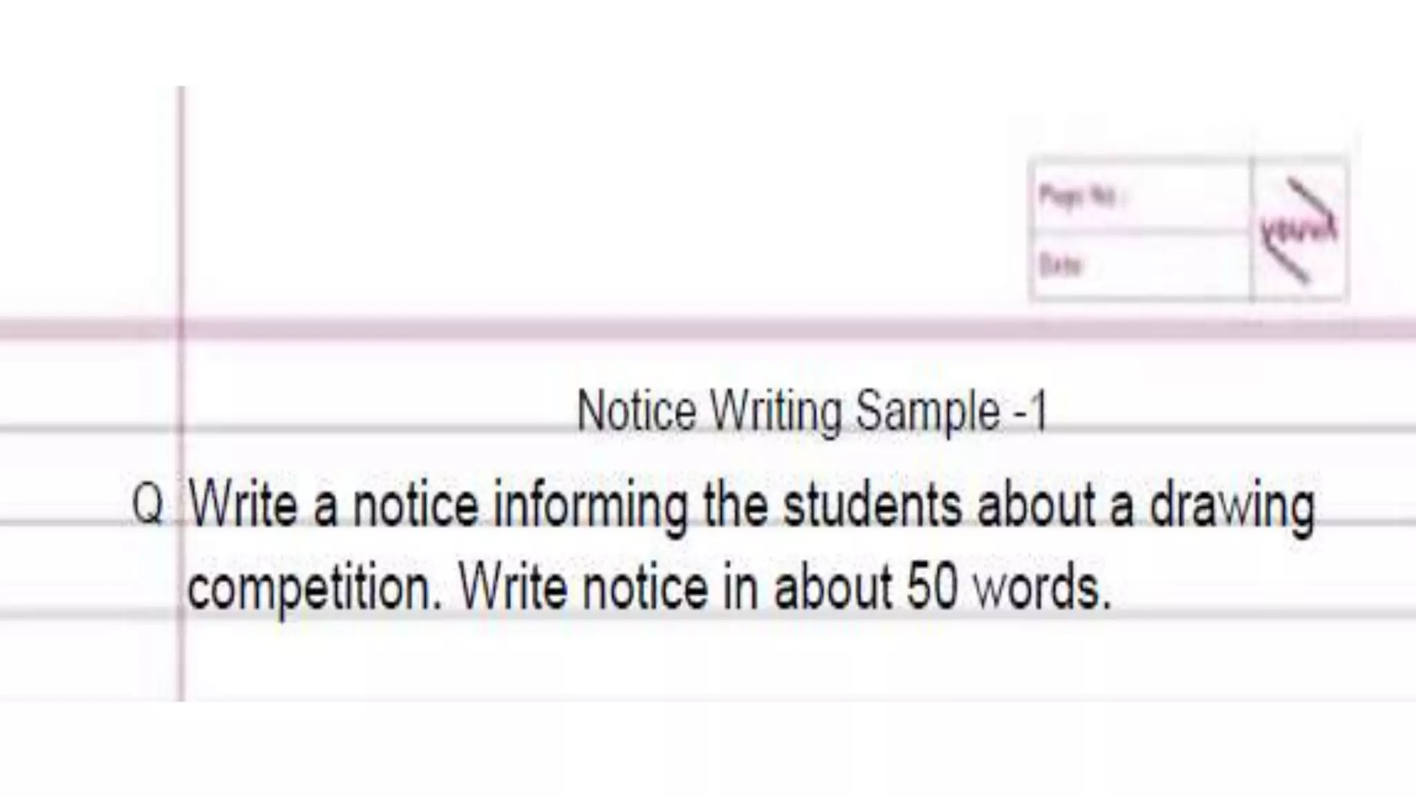 Notice writing format | PPT