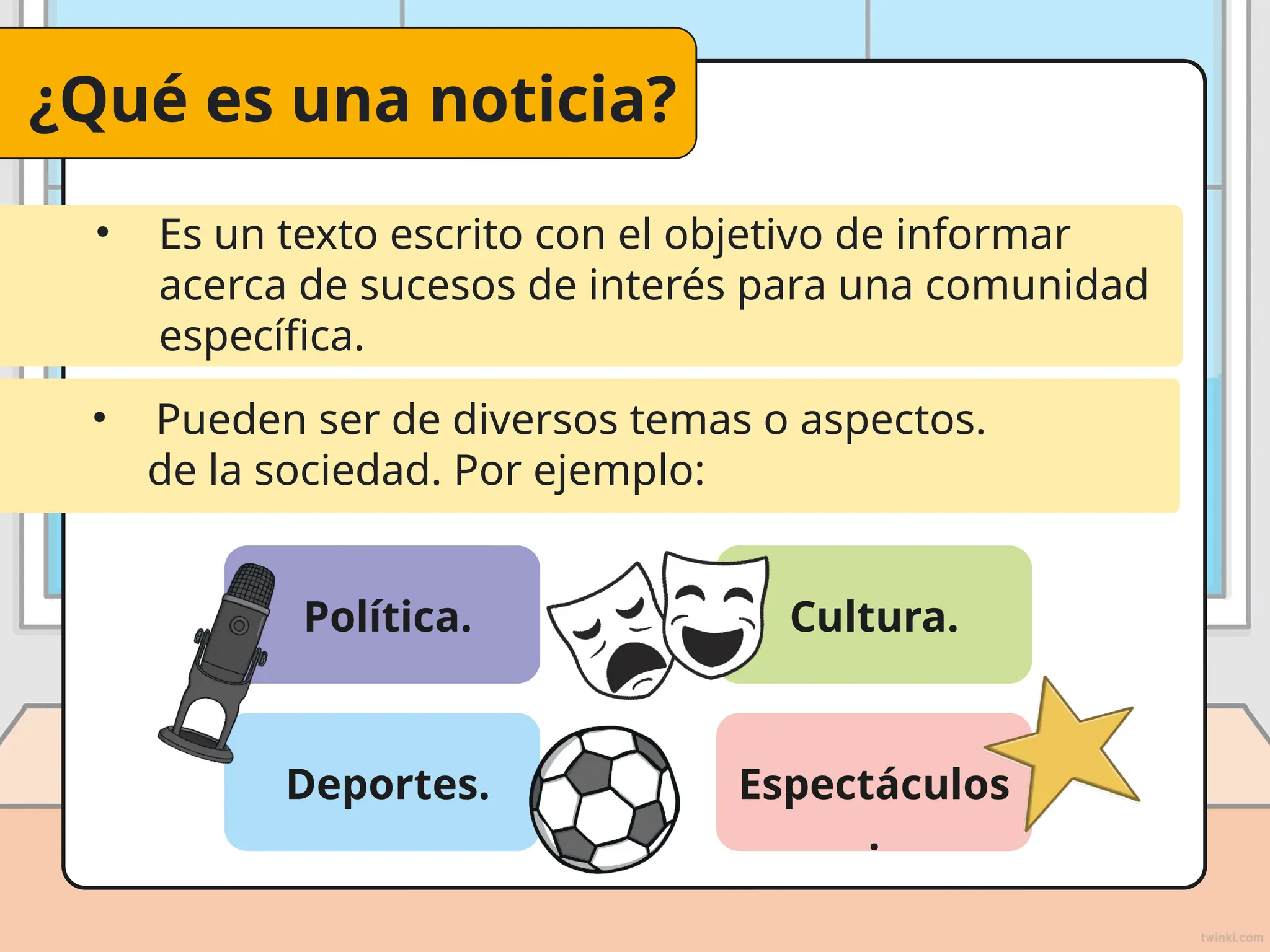la noticia y su estructura en cuarto basico | PPT