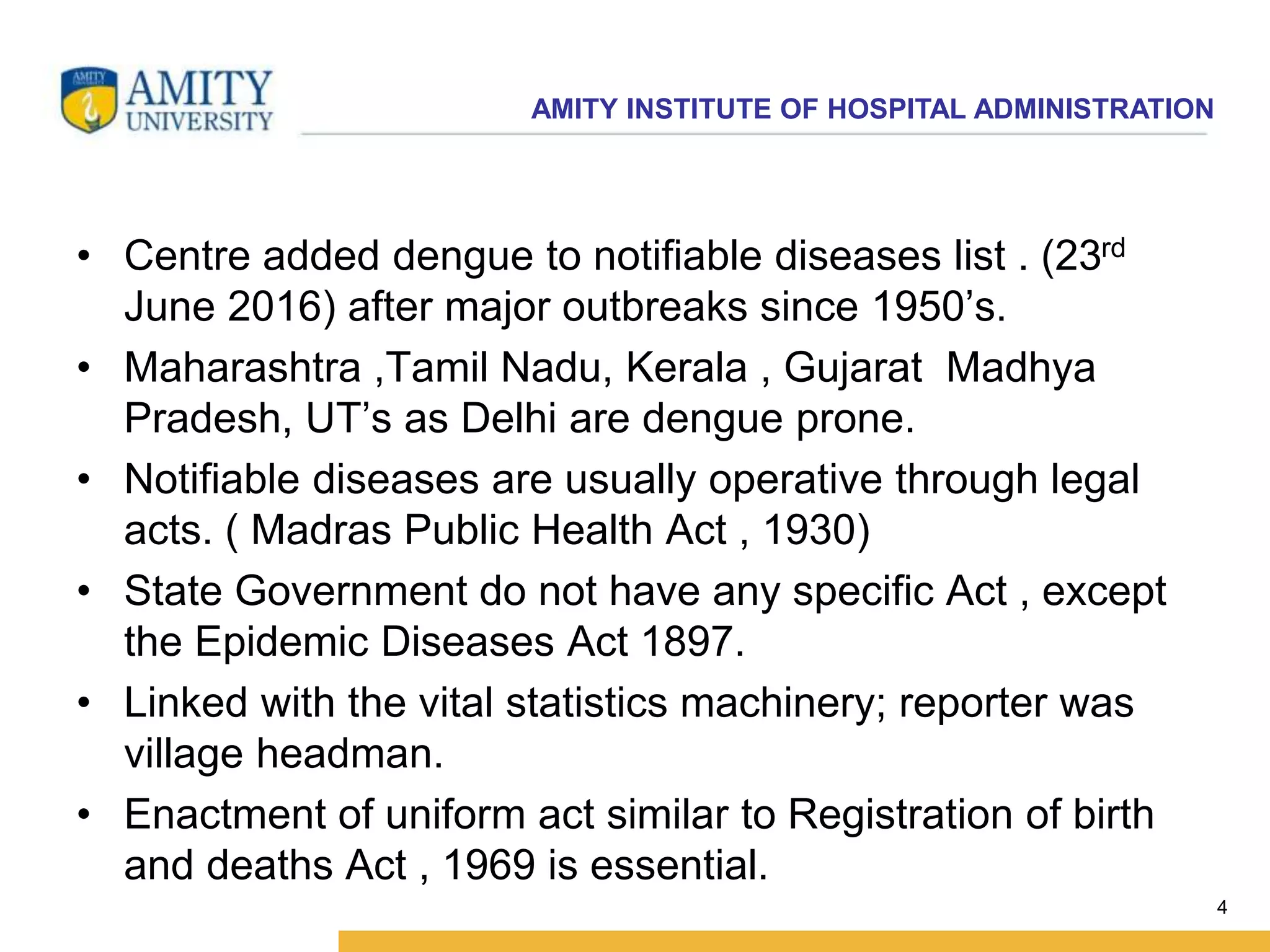 Notifiable diseases | PPTX