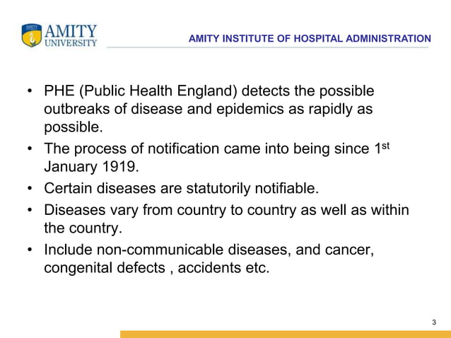 Notifiable diseases | PPTX