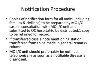 Notifiable diseases in the armed forces | PPT