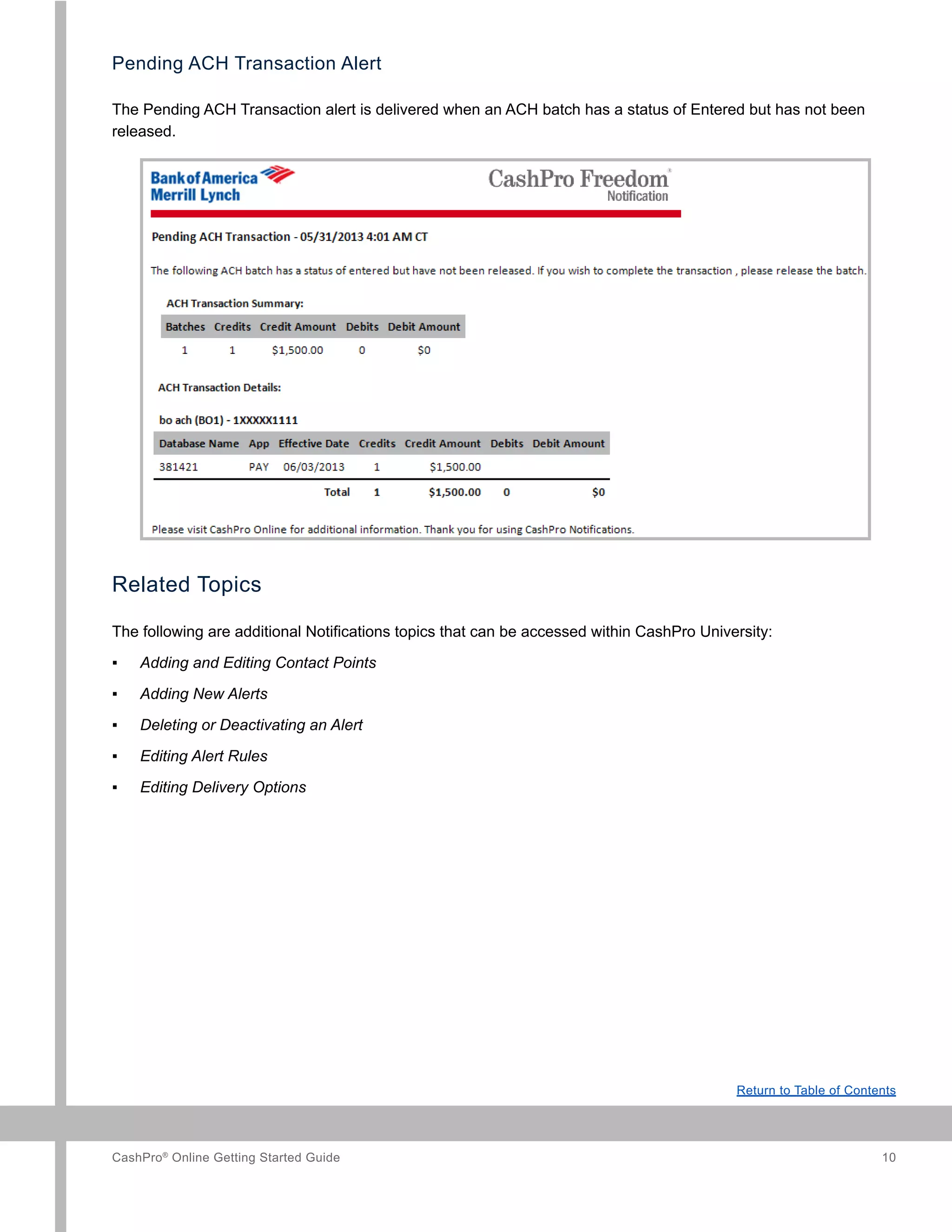 Notification - Bank of America | PDF