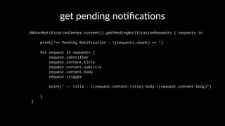 Notifications in iOS10 | PPT
