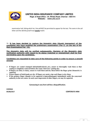 Notification uiic-assistant-posts | PDF