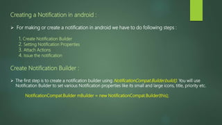 Notification android | PPTX
