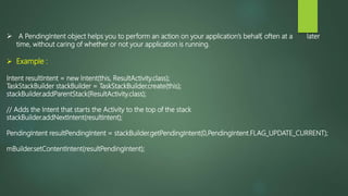 Notification android | PPTX