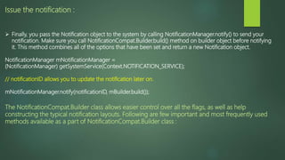 Notification android | PPTX