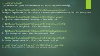 Notification android | PPTX