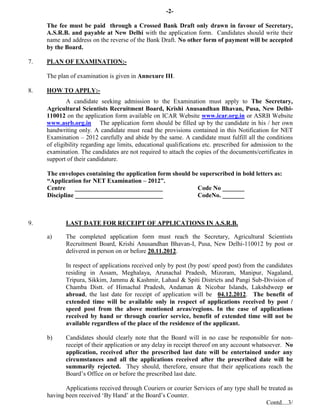 Notification for net 2012 | PDF