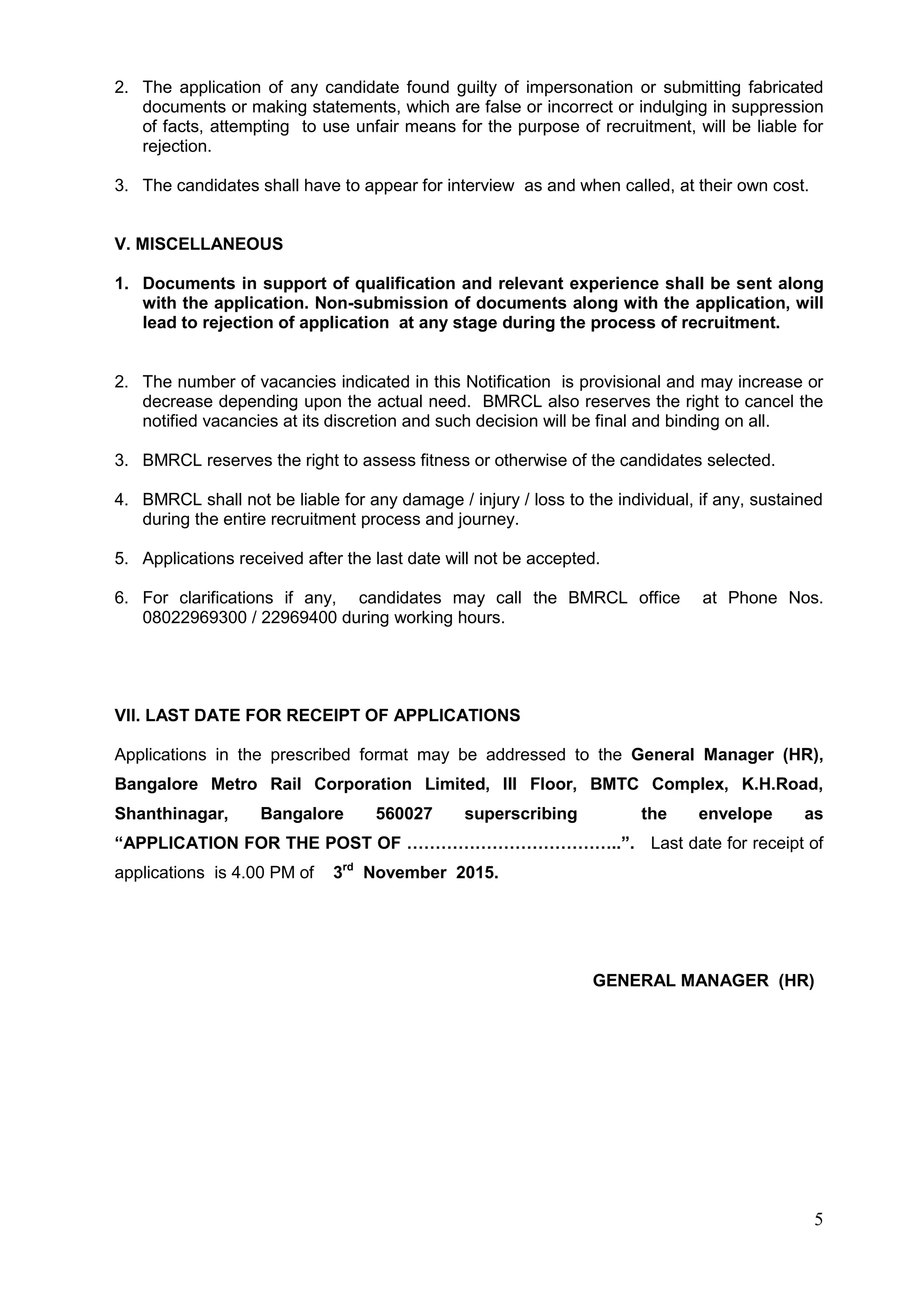 Notification oct2015(bmrc) | PDF