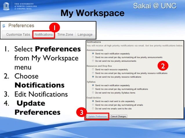 Modify Email Notifications Settings | PPT