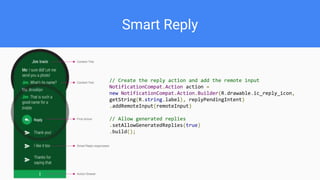 Android Notifications in Android Nougat 7.0 | PPTX | Operating Systems | Computer Software and ...