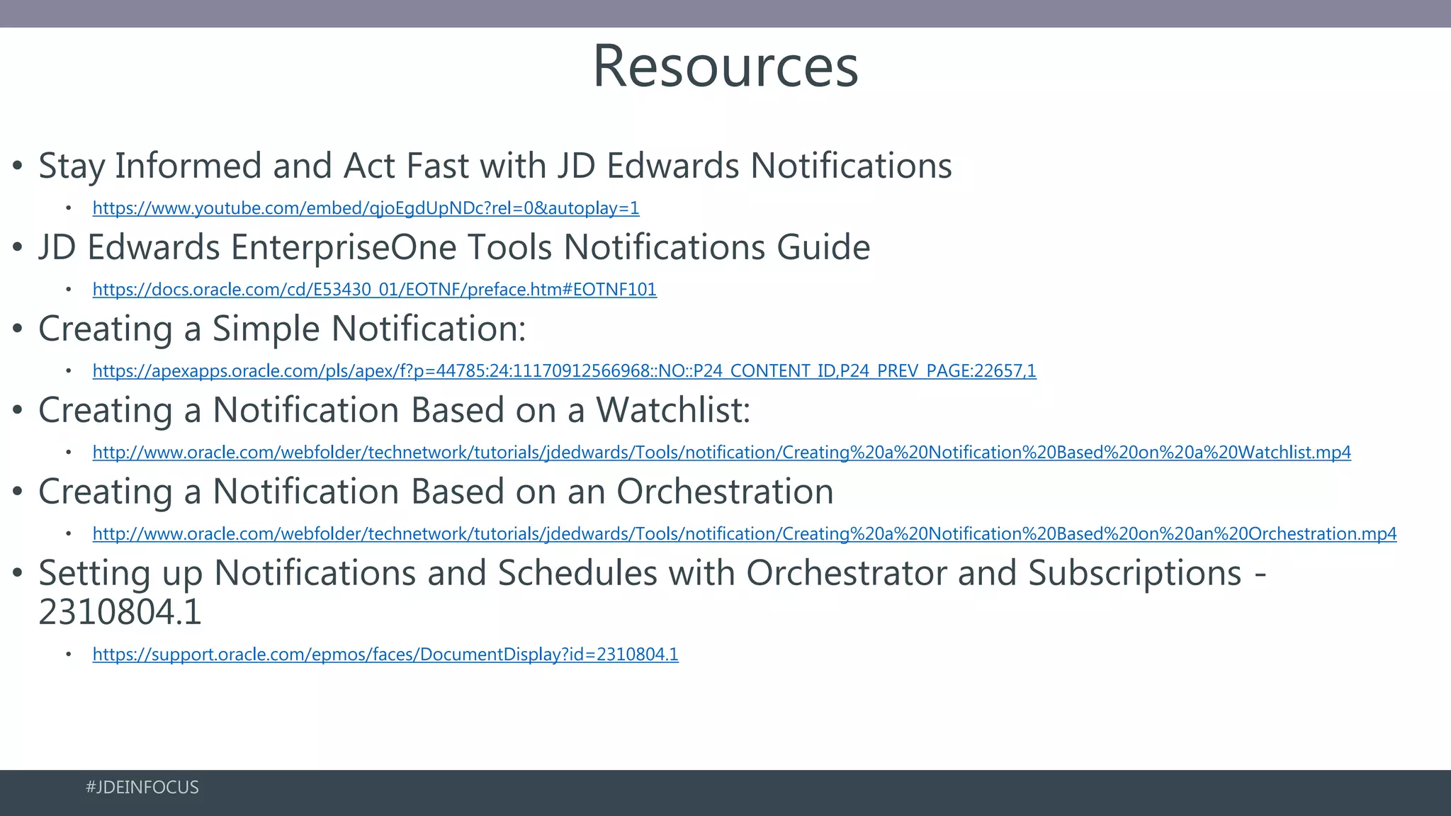 How to Set Up Notifications in Oracle JD Edwards Orchestrator | PPTX