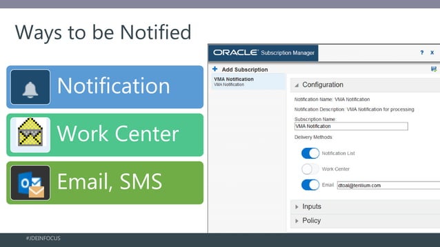 How to Set Up Notifications in Oracle JD Edwards Orchestrator | PPTX