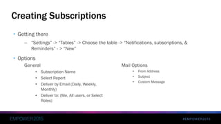 Notifications: Keep Your Team Moving with Perfect Reminders and Subscription in QuickBase | PPT