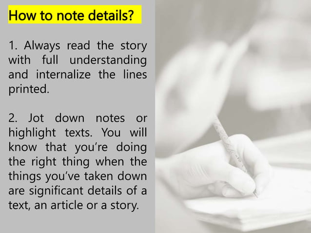 NOTING-DETAILS.pptx | Injuries | Diseases and Conditions