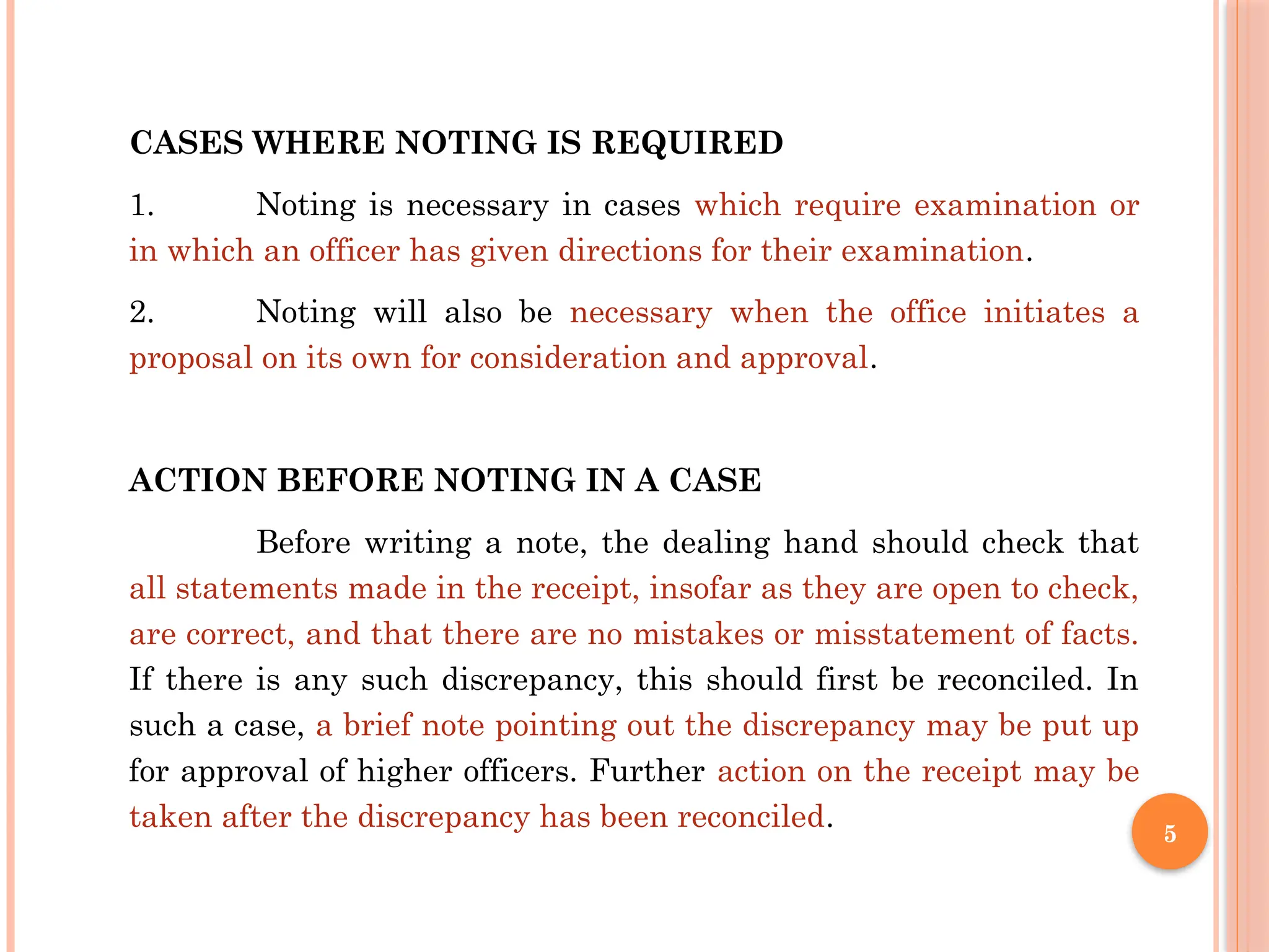 Office management - MSOP - NOTING AND DRAFTING | PPTX