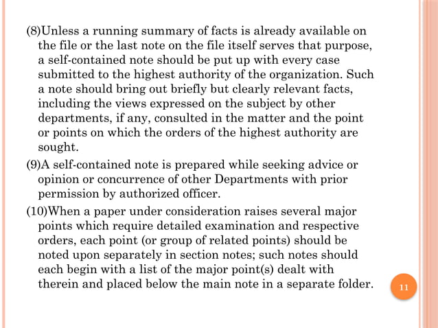Office management - MSOP - NOTING AND DRAFTING | PPTX