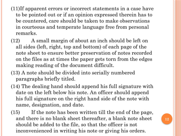 Office management - MSOP - NOTING AND DRAFTING | PPTX