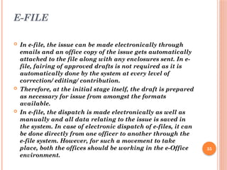 Office management - MSOP - NOTING AND DRAFTING | PPTX