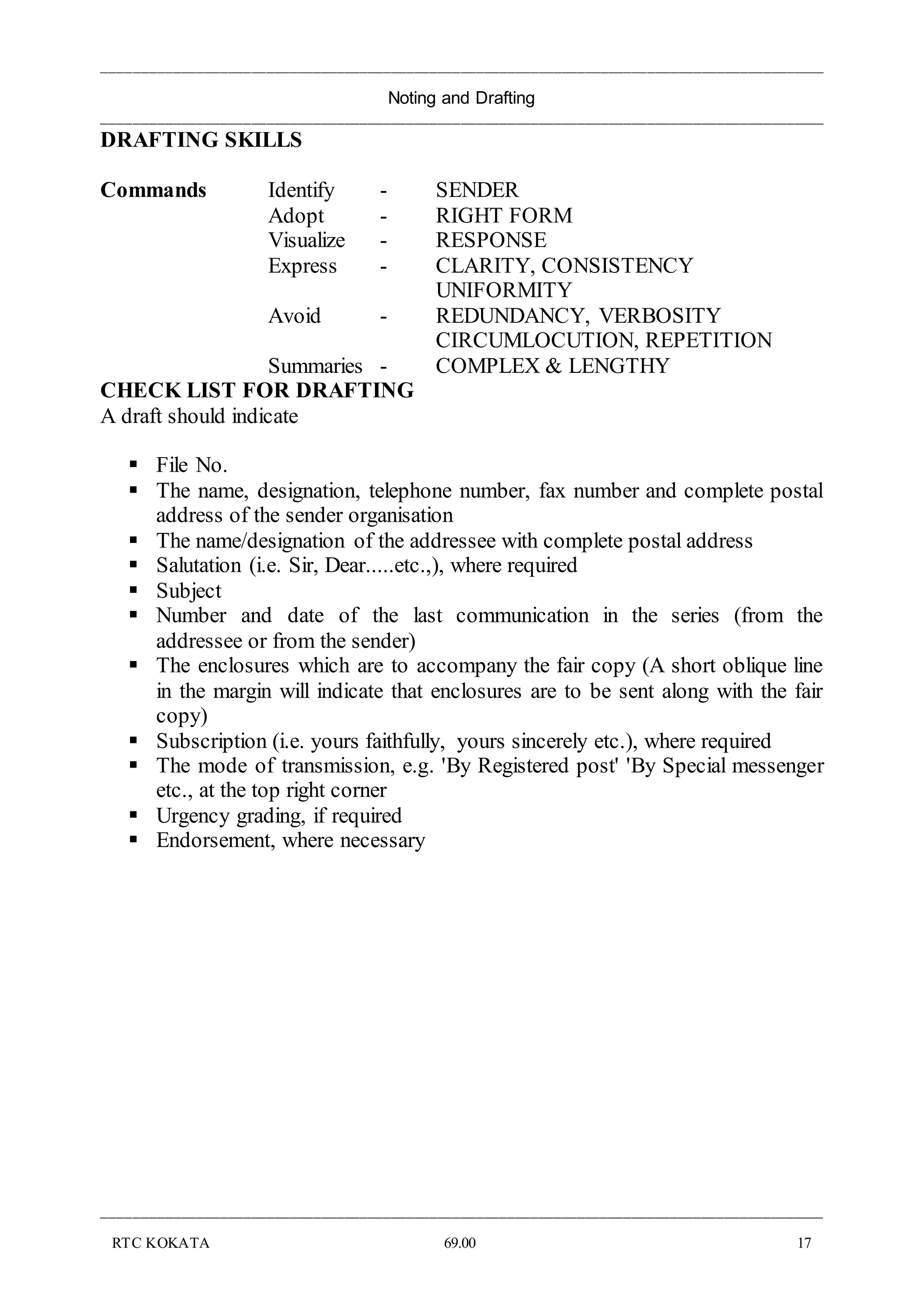 Noting & Drafting.doc