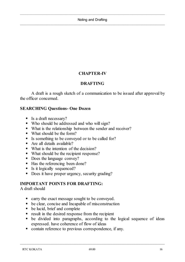 Noting & Drafting.doc