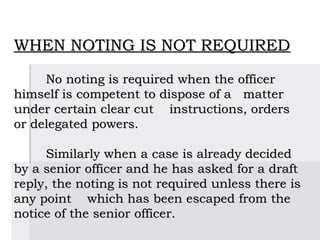 Noting secretariat | PPT