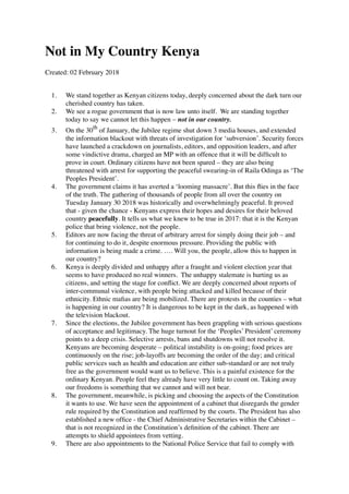 Not in my country | PDF