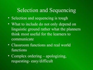 Notional functional syllabus design | PPT