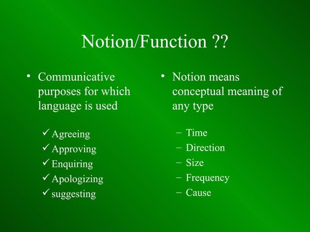 Notional functional syllabus design | PPT | Education