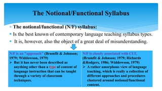 Notional functional syllabus | PPTX
