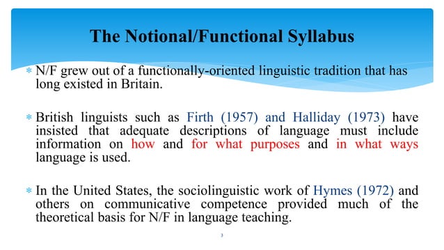 Notional functional syllabus | PPTX