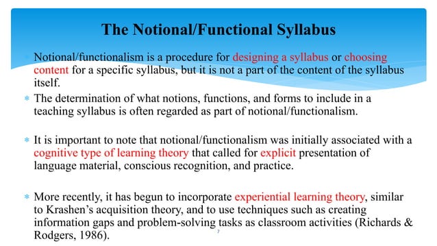 Notional functional syllabus | PPTX