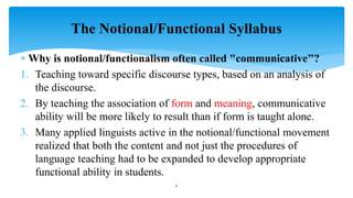 Notional functional syllabus | PPTX